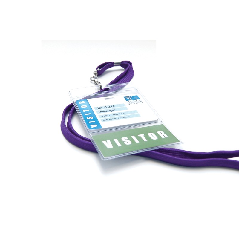 Name tag Badge holder with label pocket size 86 x 32 mm | Sogedex