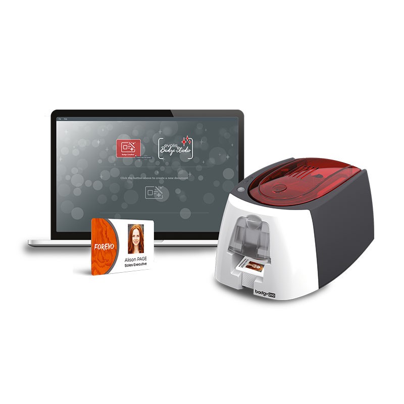 Badgy 200: Kit for printing badges - Ready-to-use | Sogedex