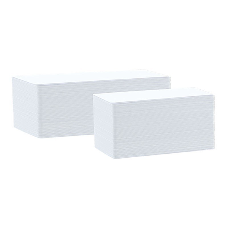 Pack of 100 long PVC printable cards - 120 x 50 mm | Sogedex