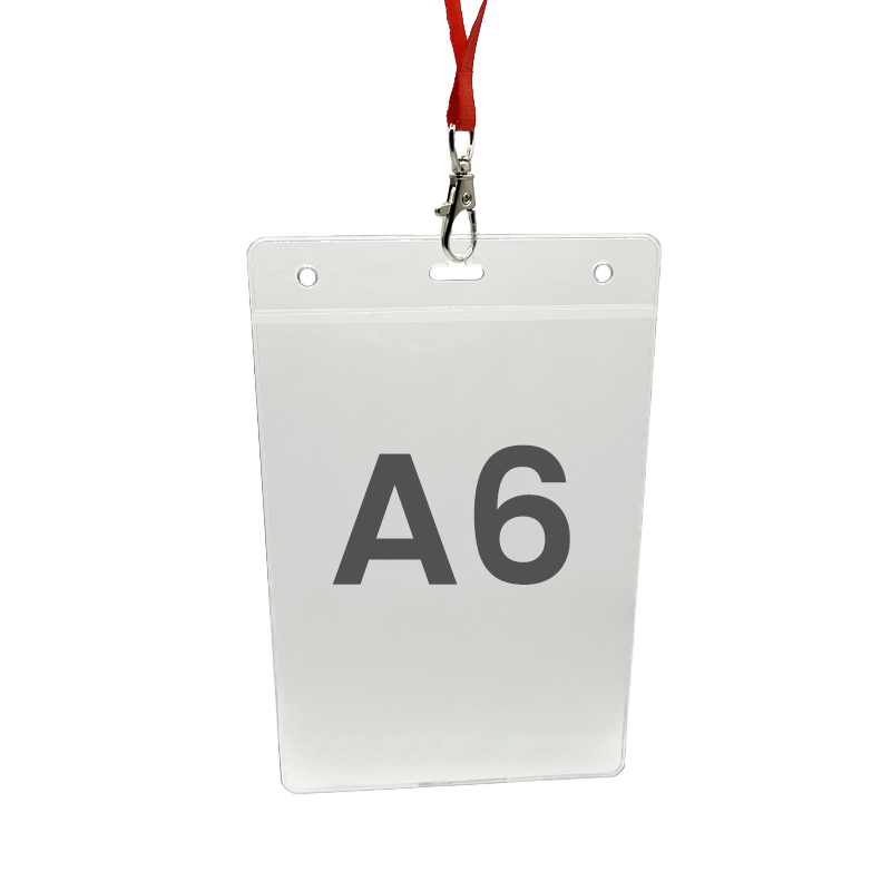Porte-badge souple Translucide format A6 - Lot de 100 | Sogedex