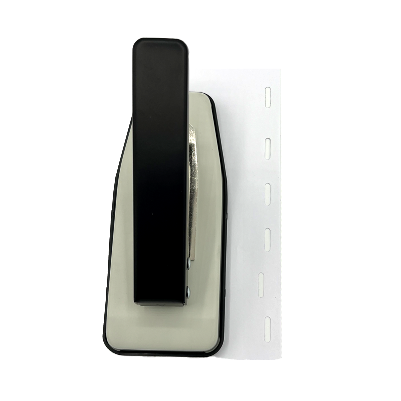 Oblong hole punch tool for plastic cards | Sogedex